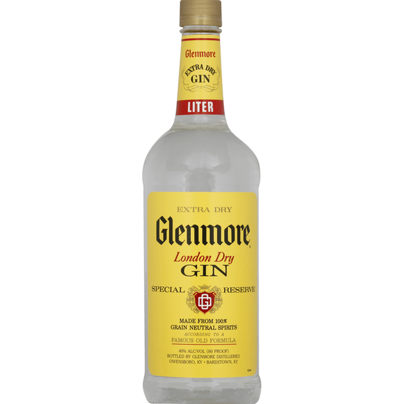 Glenmore Gin, London Dry, Extra Dry (1 L) - Instacart