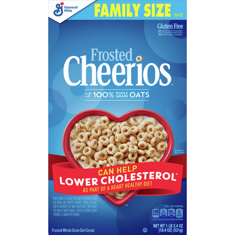 Frosted Cheerios Breakfast Cereal with Oats, Gluten Free (18.4 oz ...