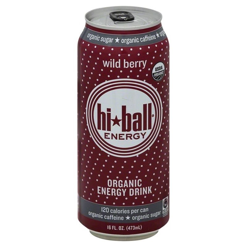 Hiball Energy Drink, Organic, Wild Berry (16 oz) - Instacart