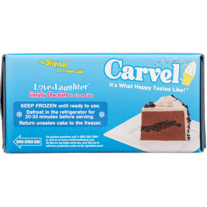 Carvel Ice Cream Cake, Sinfully Chocolate (32 oz) - Instacart