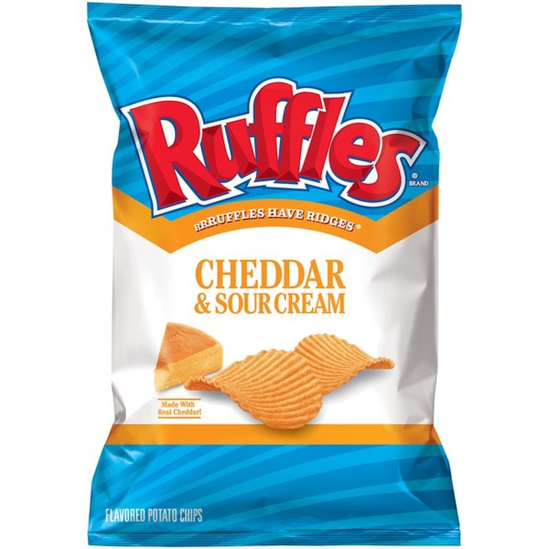 Ruffles Cheddar & Sour Cream Potato Chips (1.875 oz) - Instacart