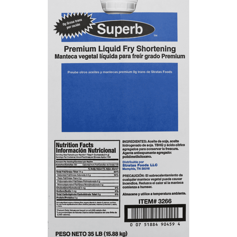 Superb Fry Shortening, Liquid (35 lb) Delivery or Pickup Near Me ...