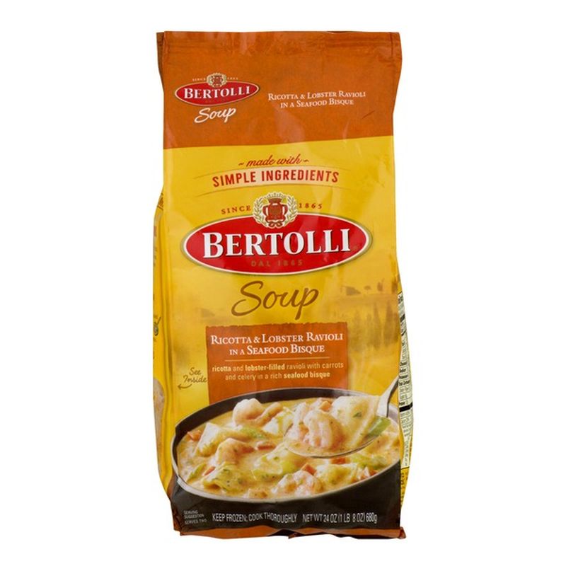 Bertolli Ricotta Lobster Ravioli In A Seafood Bisque (24 oz) - Instacart
