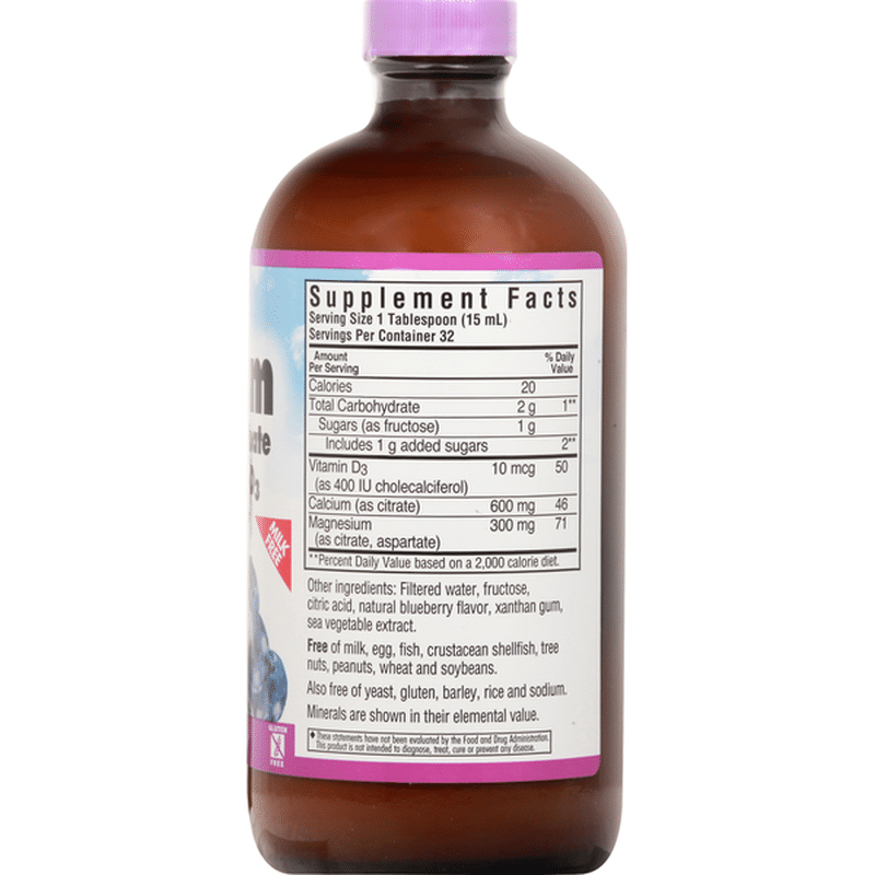 Bluebonnet Calcium, Blueberry Flavor, Liquid (16 oz) - Instacart