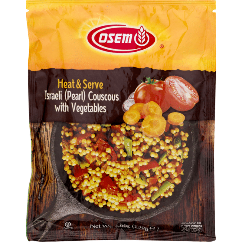 Osem Heat & Serve Israeli (Pearl) Couscous With Vegetables (4.6 oz ...