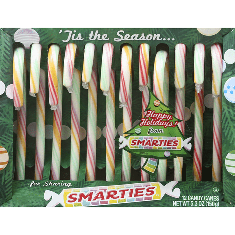 Smarties Candy Canes (12 each) - Instacart