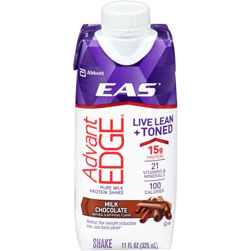EAS Pure Milk Milk Chocolate EAS AdvantEDGE Carb Control Protein Shake ...
