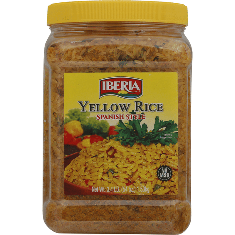 Iberia Yellow Rice, Spanish Style (3.4 lb) - Instacart