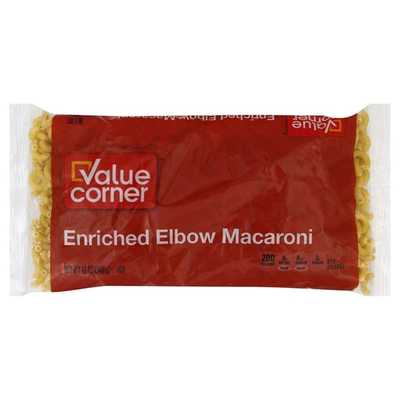 Value corner Enriched Elbow Macaroni (12 oz) - Instacart
