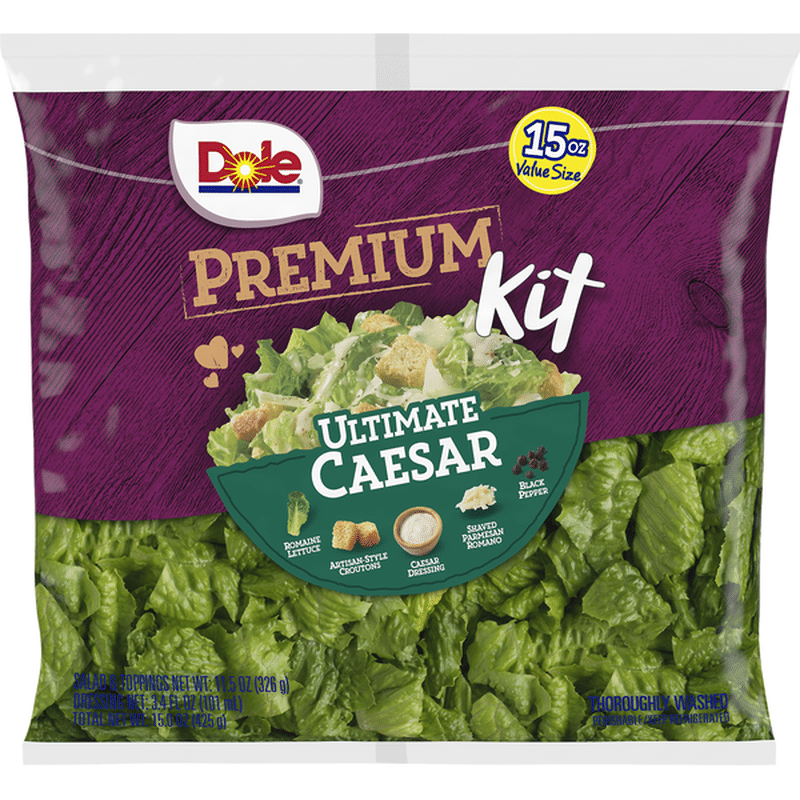 Dole Premium Kit, Ultimate Caesar, Value Size (15 oz bag) - Instacart