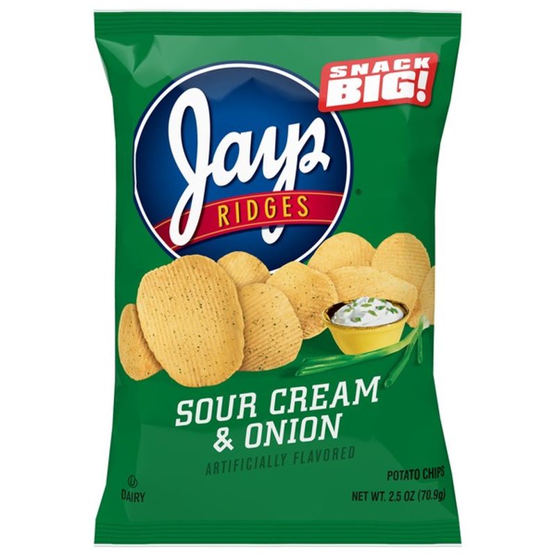 Jays® Sour Cream and Onion Potato Chips (2.5 oz) - Instacart