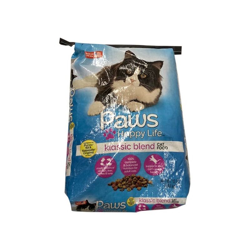 Paws Happy Life Cat Food, Klassic Blend (13 lb) - Instacart