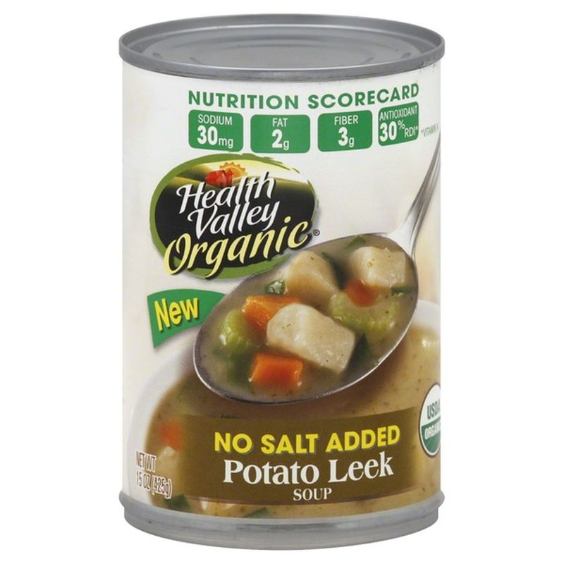 Health Valley Organic No Salt Added Potato Leek Soup (15 oz) - Instacart