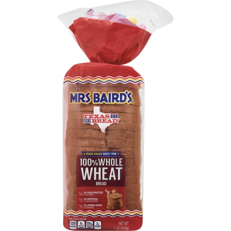 Mrs. Baird's Bread 100% Whole Wheat (16 oz) Delivery or Pickup Near Me ...