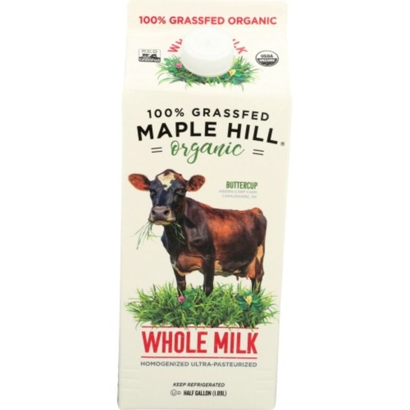 Maple Hill Organic Whole Milk, Organic (0.5 gal) - Instacart