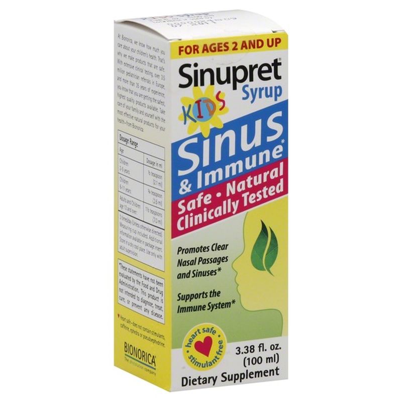Sinupret Sinus & Immune, Syrup (3.38 oz) - Instacart