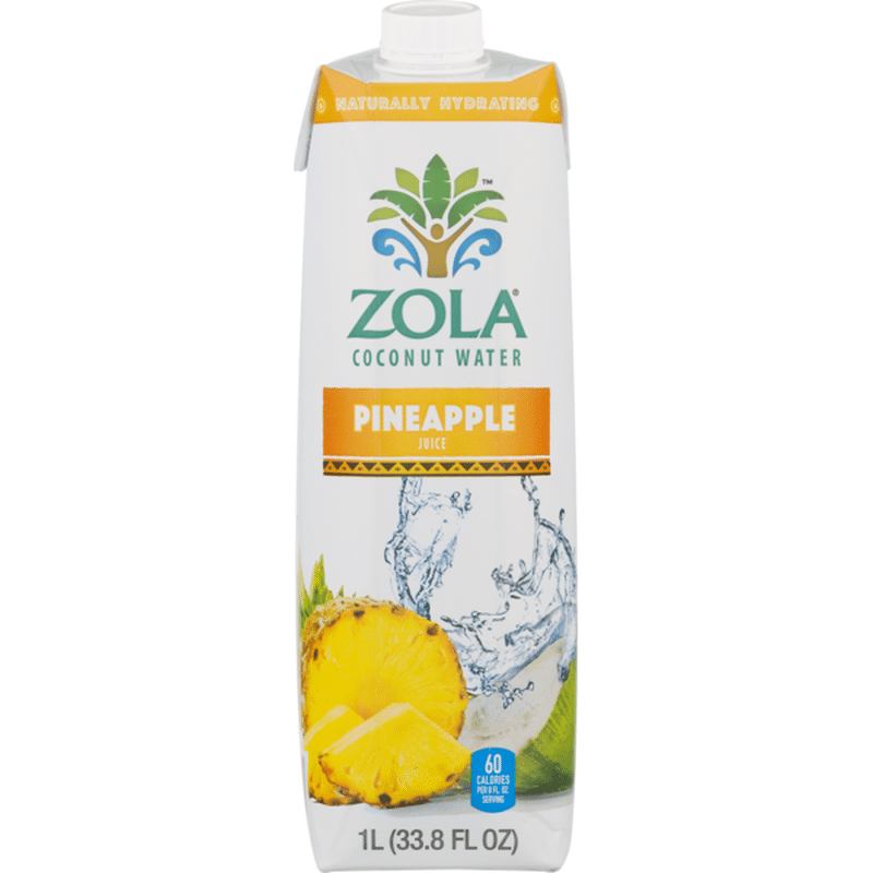 Zola Coconut Water Pineapple (33.8 fl oz) - Instacart