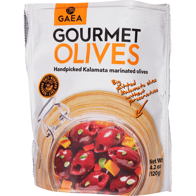 Gaea Olives, Gourmet, Kalamata (4.2 oz) - Instacart