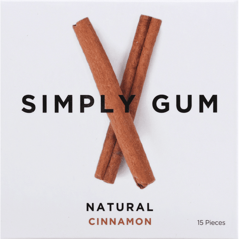 Simply Gum Cinnamon Natural Chewing Gum (15 ct) - Instacart