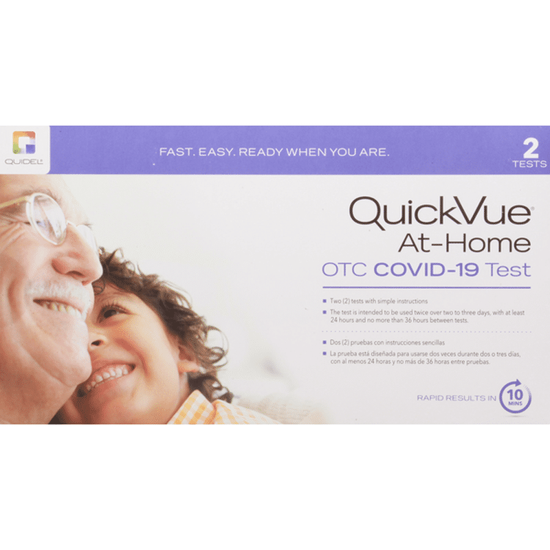 QuickVue At-Home OTC Covid-19 Test (2 each) - Instacart