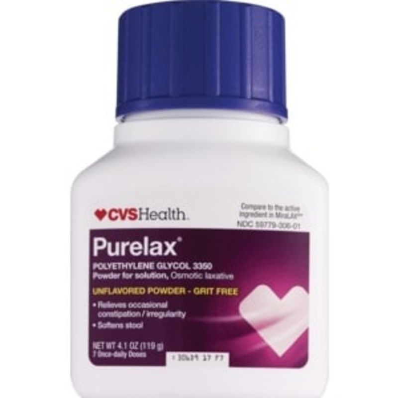 CVS Health Purelax, Unflavored, Powder (4.1 oz) - Instacart