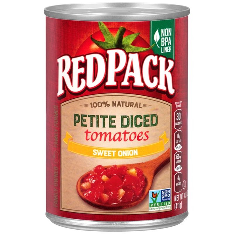 Redpack Petite Diced with Sweet Onion Tomatoes (14.5 oz) - Instacart