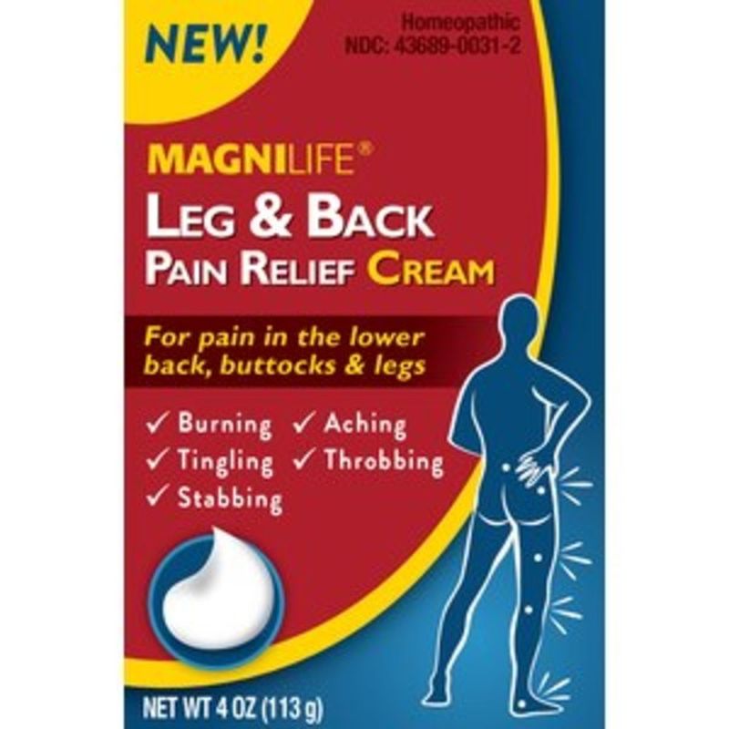 MagniLife Pain Relief Cream, Leg & Back (4 oz) - Instacart