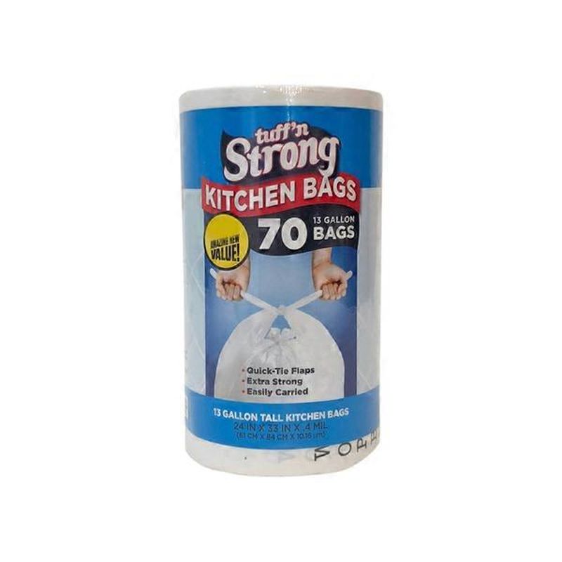 Tuff'N Strong 13 Gallon Tall Kitchen Bags (70 ct) - Instacart