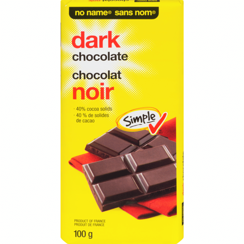 No Name Dark Chocolate Bar (100 g) Delivery or Pickup Near Me - Instacart