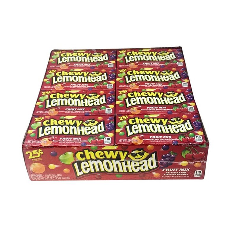 Lemonhead Fruit Candy, Chewy, Assorted Flavors (24 ct) - Instacart