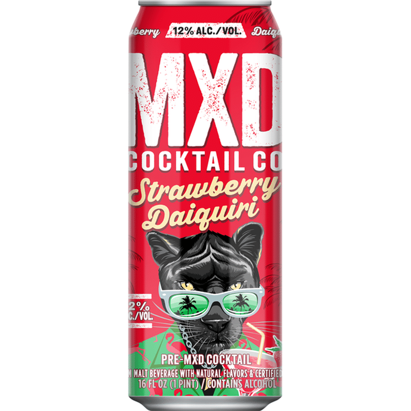 MXD Cocktail Co. Strawberry Daiquiri Single Can (16 fl oz) - Instacart