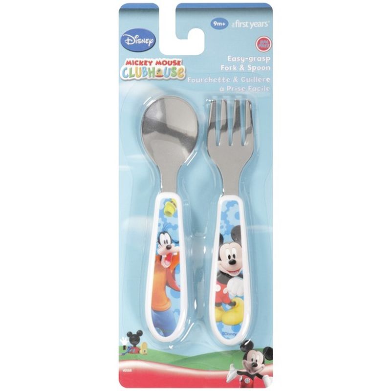 Disney Fork and Spoon, Mickey Mouse, 9m+ (1 each) - Instacart