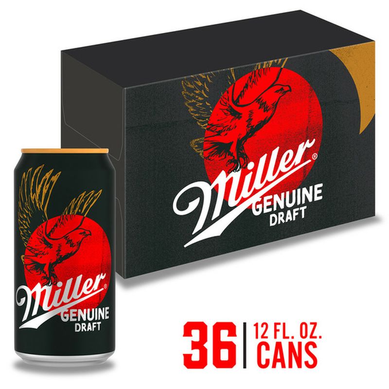 Miller Genuine Draft Light Beer, Lager Beer (12 fl oz) - Instacart