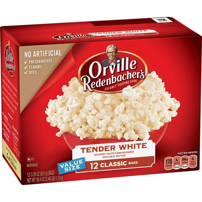 Orville Redenbacher's Tender White Popcorn (39.36 oz) - Instacart