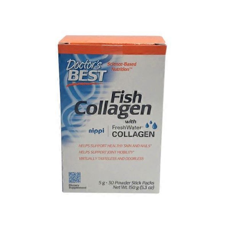 Doctor's BEST Fish Collagen With TruMarine Collagen Powder 5gm (30 ct ...