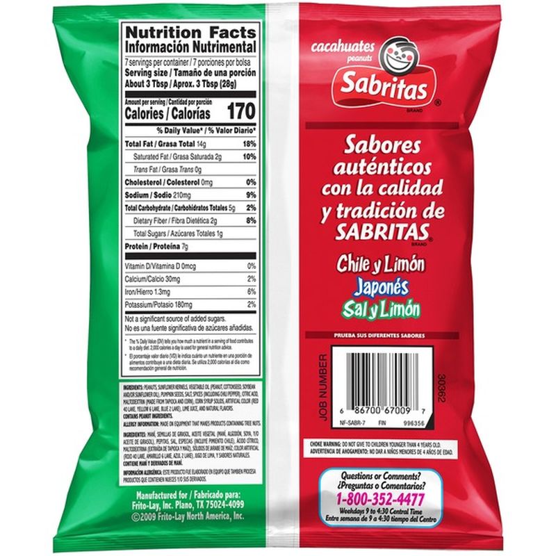 Sabritas Mexican Snacks (7 oz) - Instacart