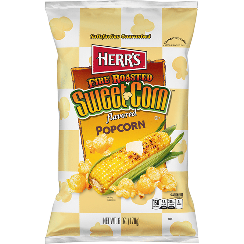 Herr's Popcorn, Sweet Corn Flavored, Fire Roasted (6 oz) - Instacart