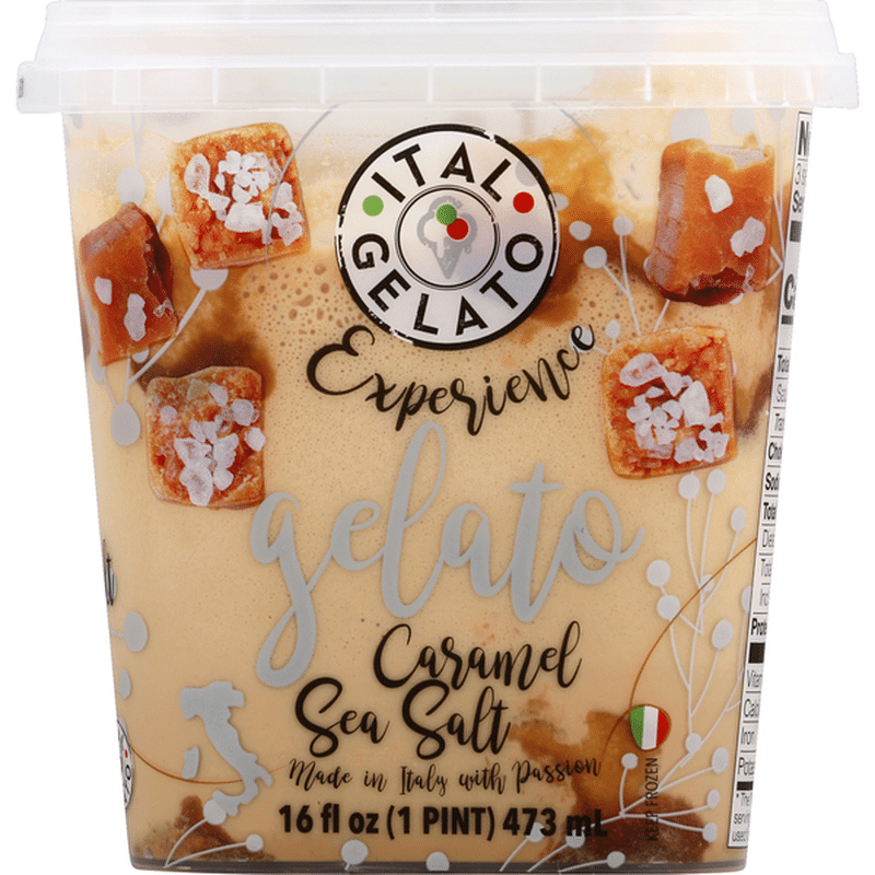 Italgelato Gelato, Caramel Sea Salt (16 oz) - Instacart