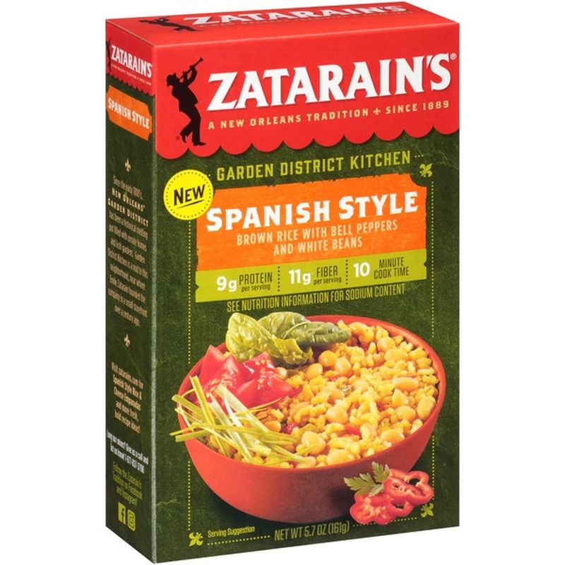 Zatarain's® Garden District Kitchen Spanish Style Brown Rice With Bell ...