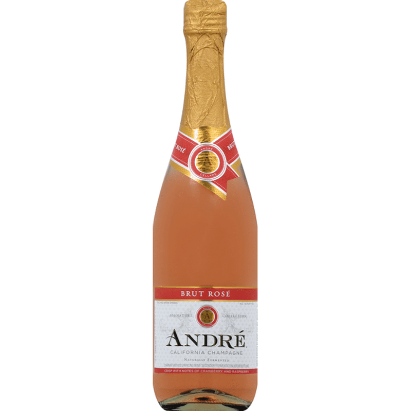 André Brut Rose Champagne Sparkling Wine (750 ml) - Instacart