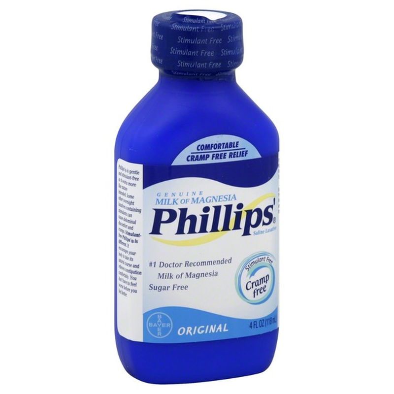 Philips Milk of Magnesia, Genuine, Original (4 oz) - Instacart