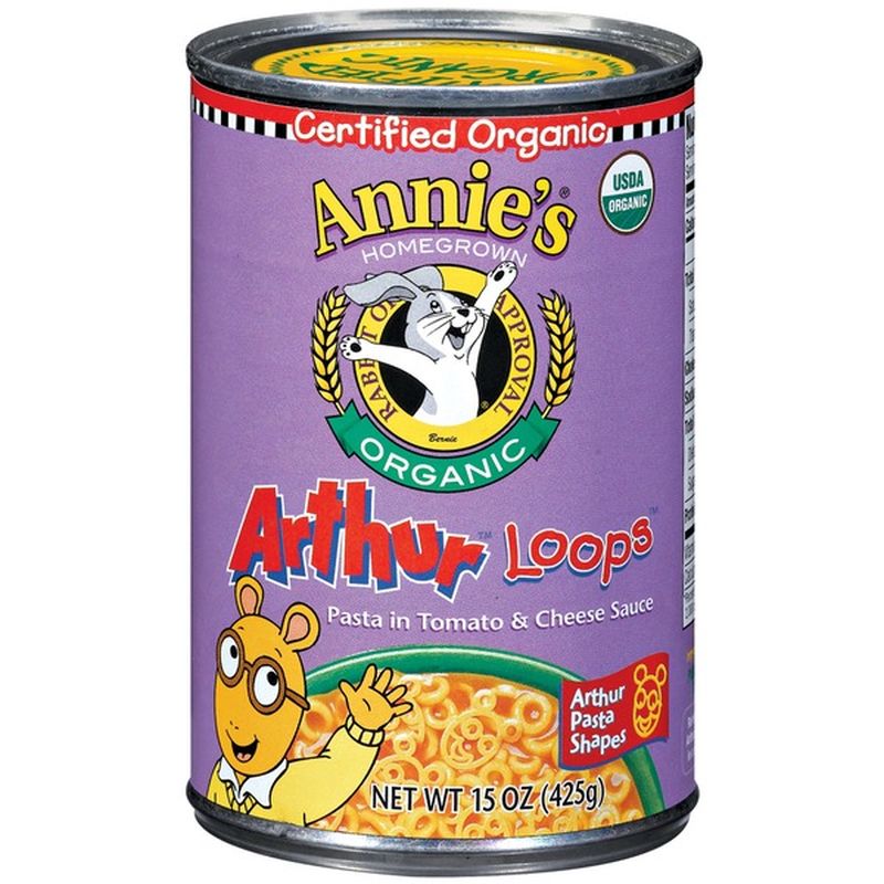 Annies Homegrown Arthur Loops Pasta In Tomato And Cheese Sauce Organic