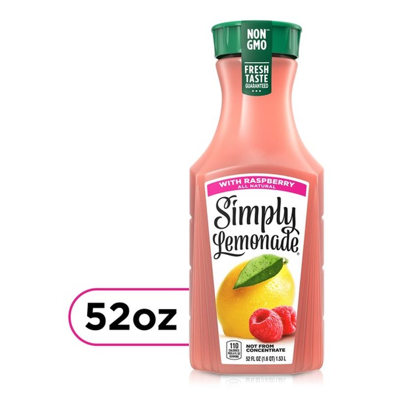 Simply Lemonade With Raspberry, All Natural Non-Gmo (52 oz) from ...