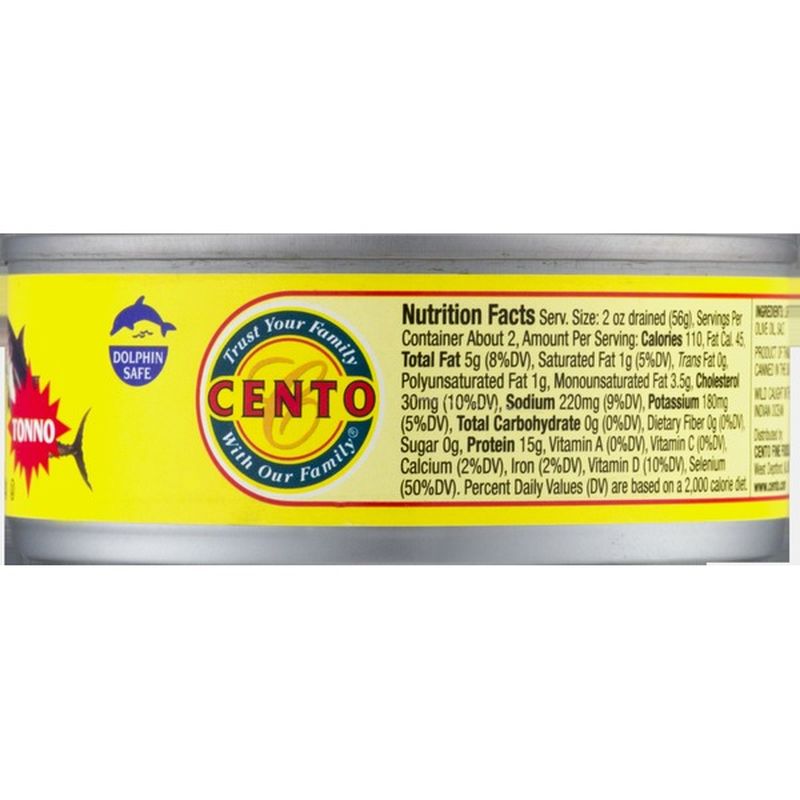 Cento Tuna, Solid Pack Light (5 oz) - Instacart