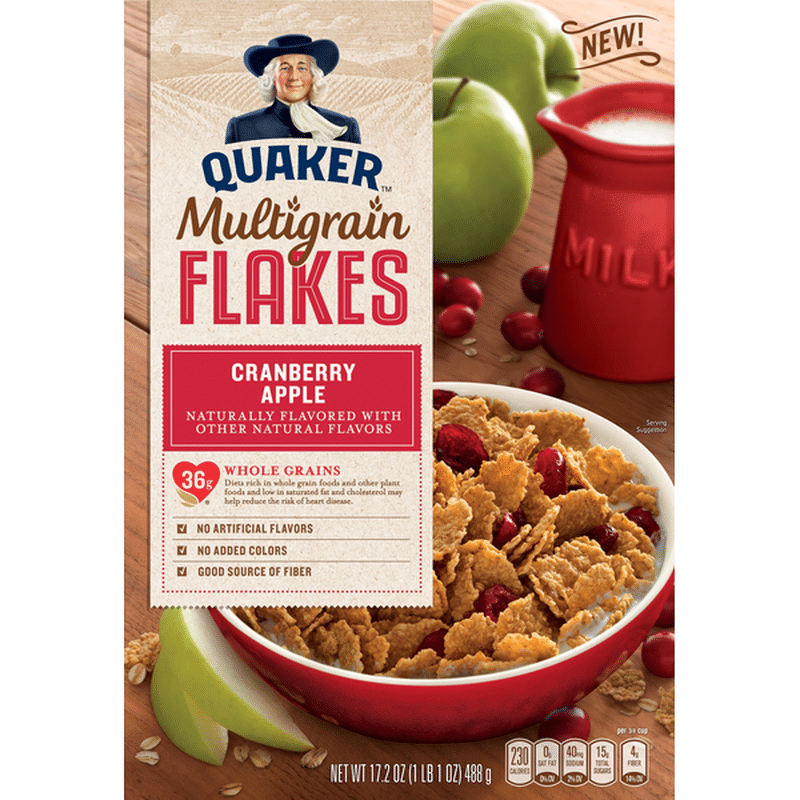 Quaker Multigrain Flakes, Cranberry Apple (17.2 oz) - Instacart