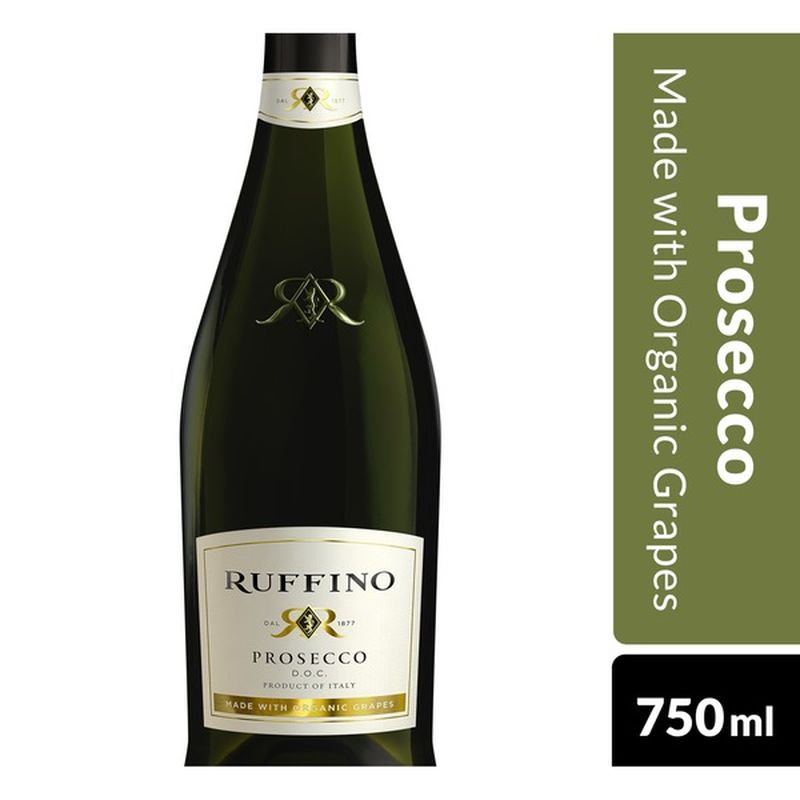 Ruffino Prosecco DOC Made With Organic Grapes Italian White Sparkling ...