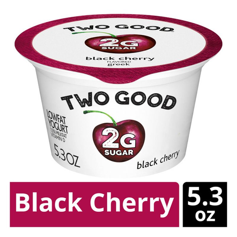 Two Good Cherry Low Fat Lower Sugar Gluten Free Greek Yogurt (5.3 oz ...