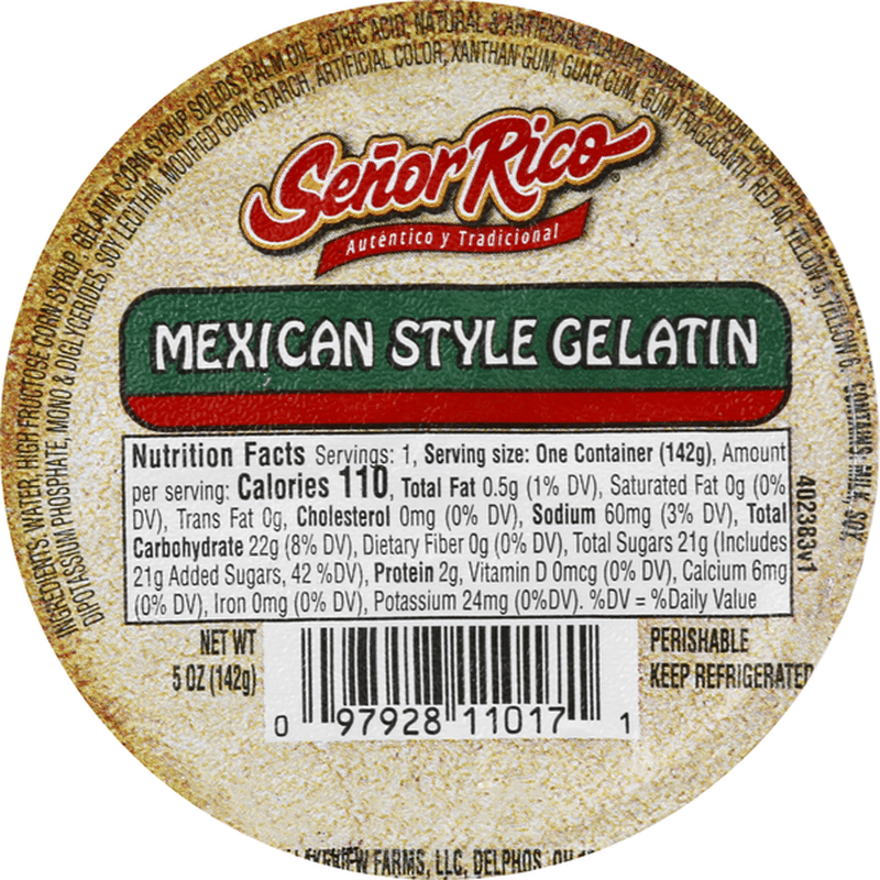 Senor Rico Gelatin Mexican Style 5 Oz Instacart