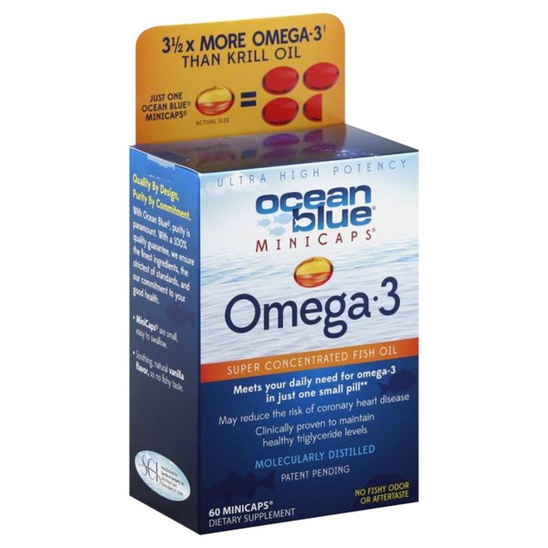 Ocean Blue Omega-3 Minicaps (60 ct) - Instacart