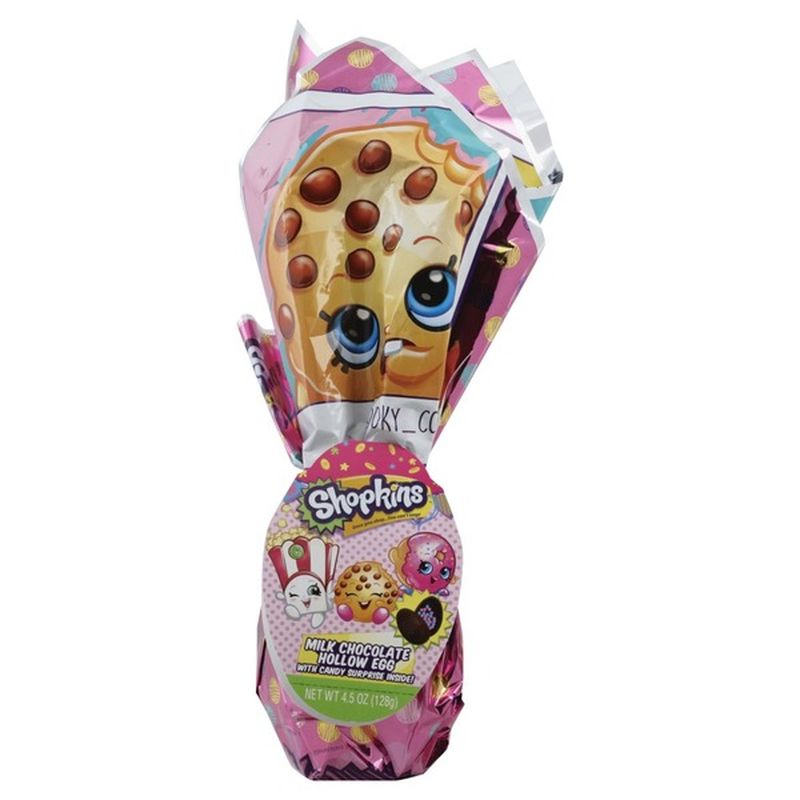 Shopkins Milk Chocolate, Hollow Egg (4.5 oz) - Instacart